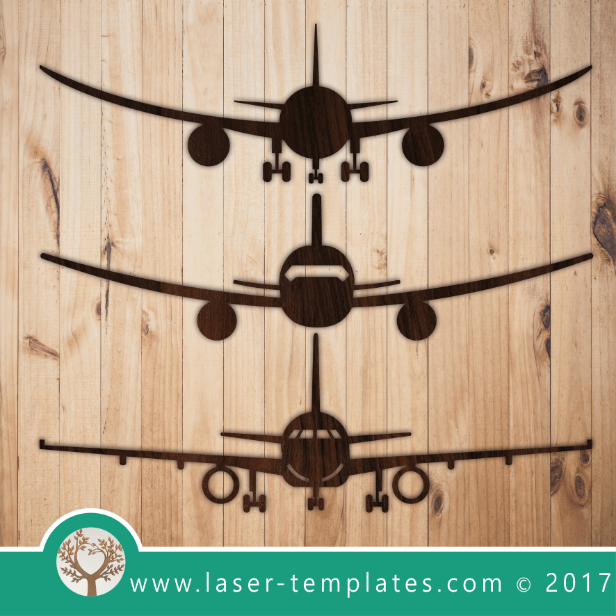 Laser Cut Set of 3 Planes Template, Download Vector Designs Online ...