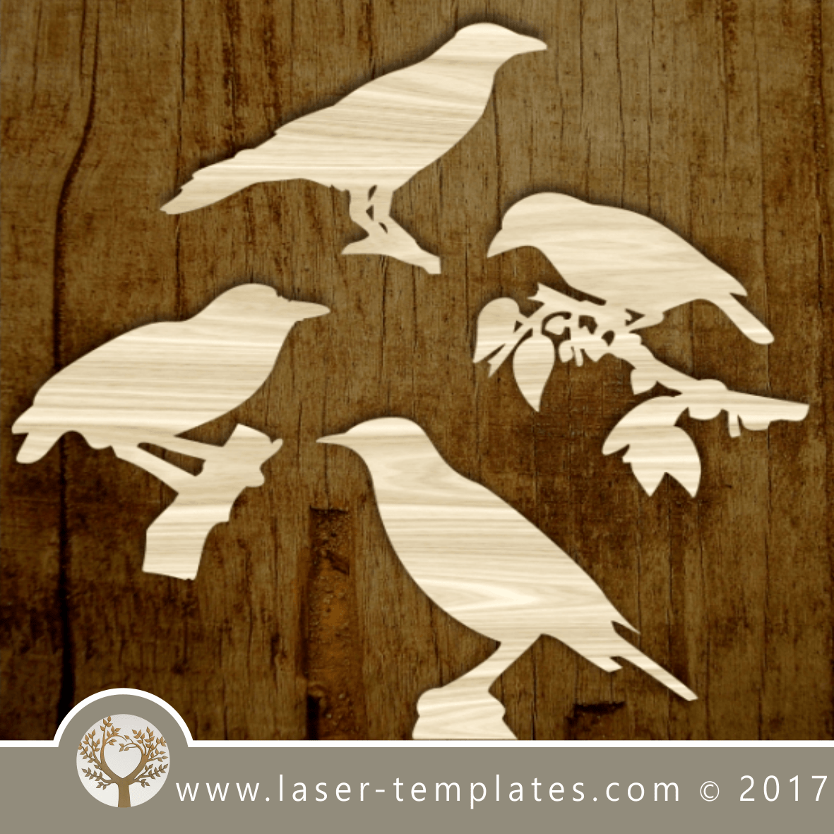 Bird silhouette template for laser cutting. Online store for laser cut ...