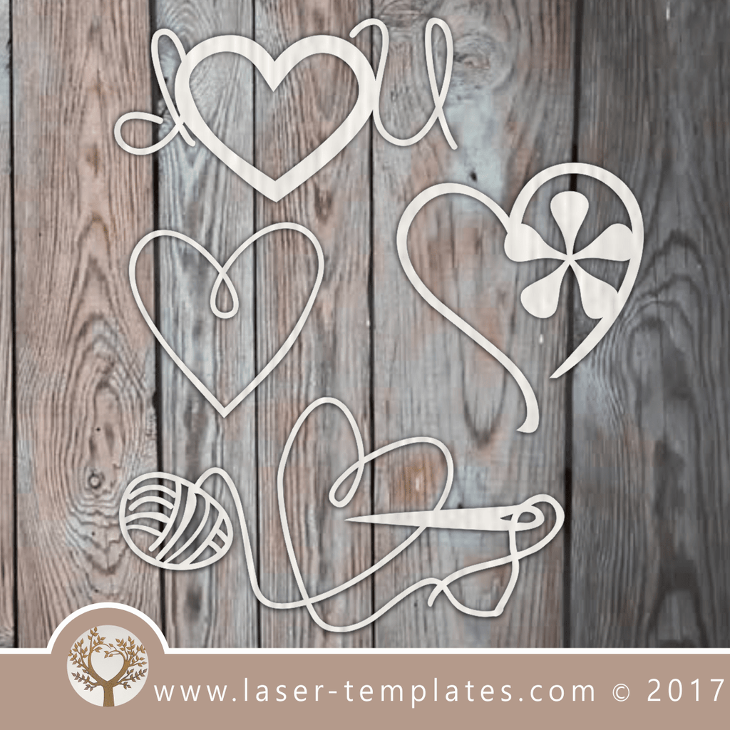 Heart template laser cut online store, free vector designs every day ...