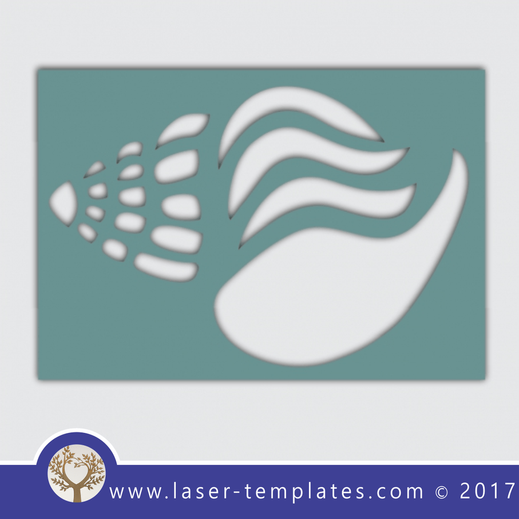 Shell template, online laser cut design store. Download Vector patterns ...