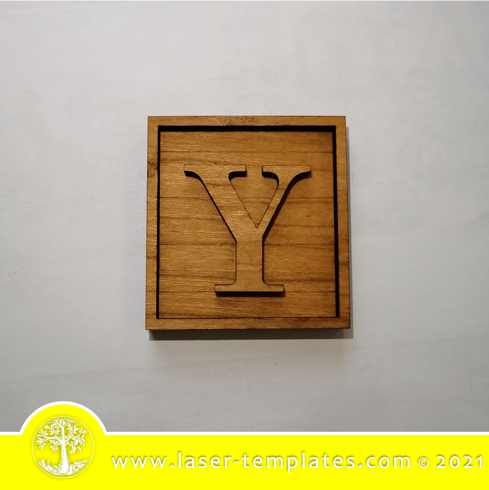 Laser cut template for Patterned Letters – Laser Ready Templates