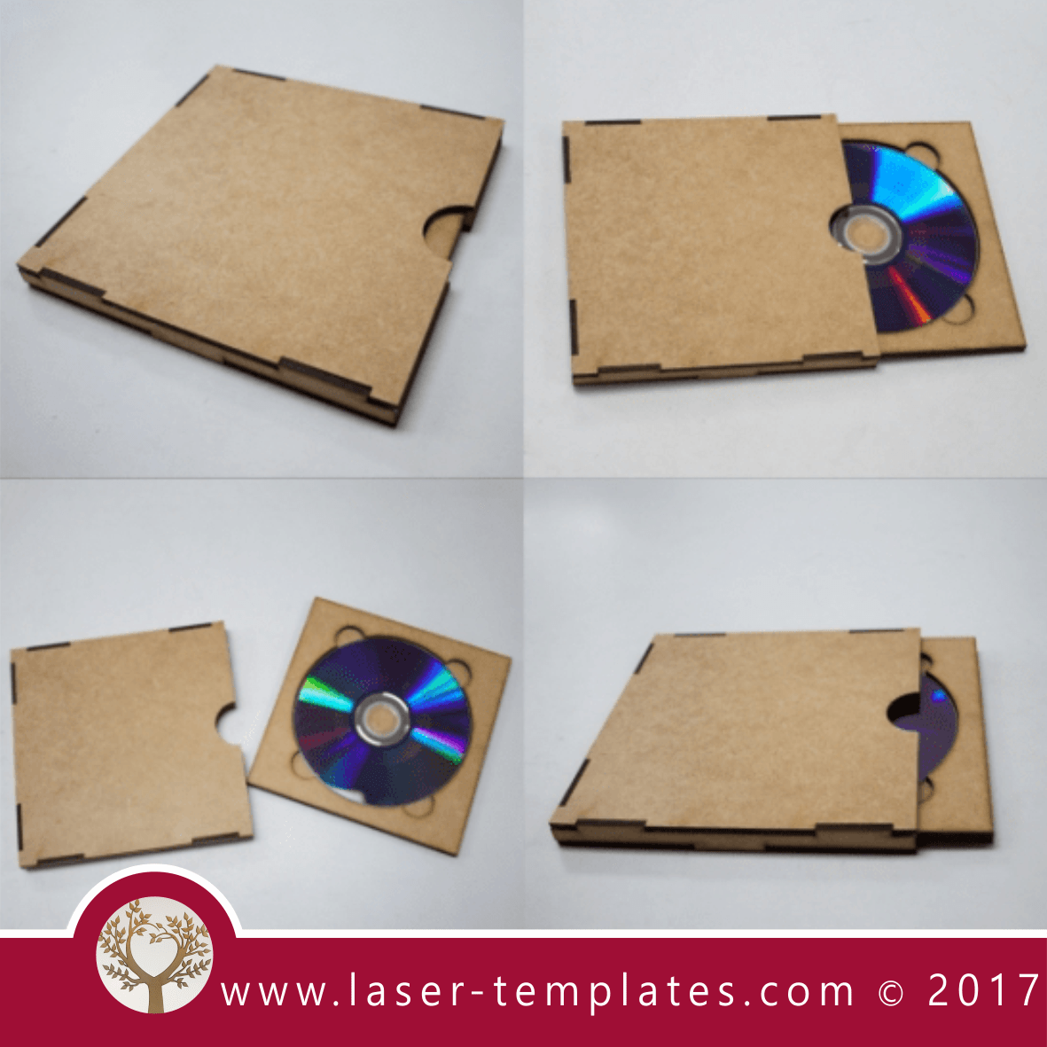 CD wooden cover template. Laser cut design store. – Laser Ready Templates