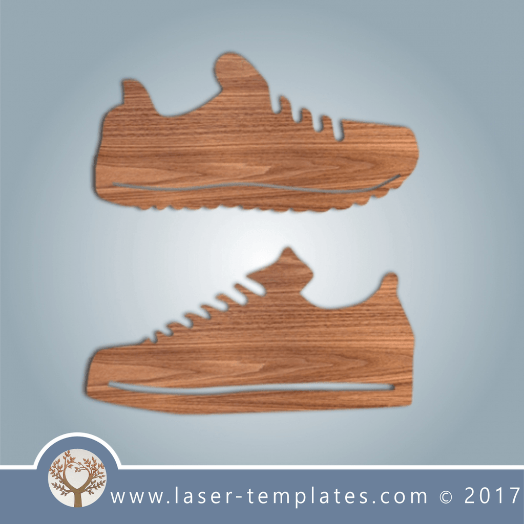 Laser cut Sneaker Template, buy online now, free vector designs every ...