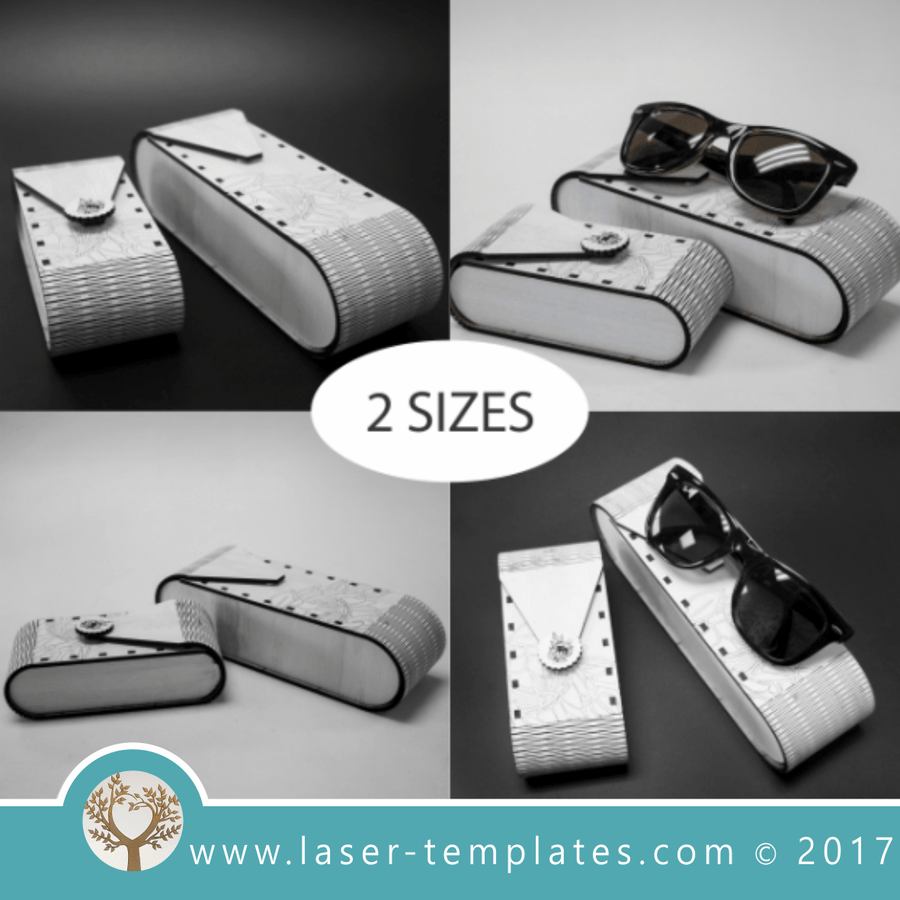Spectacle Case template for laser cutting. Online store – Laser Ready ...
