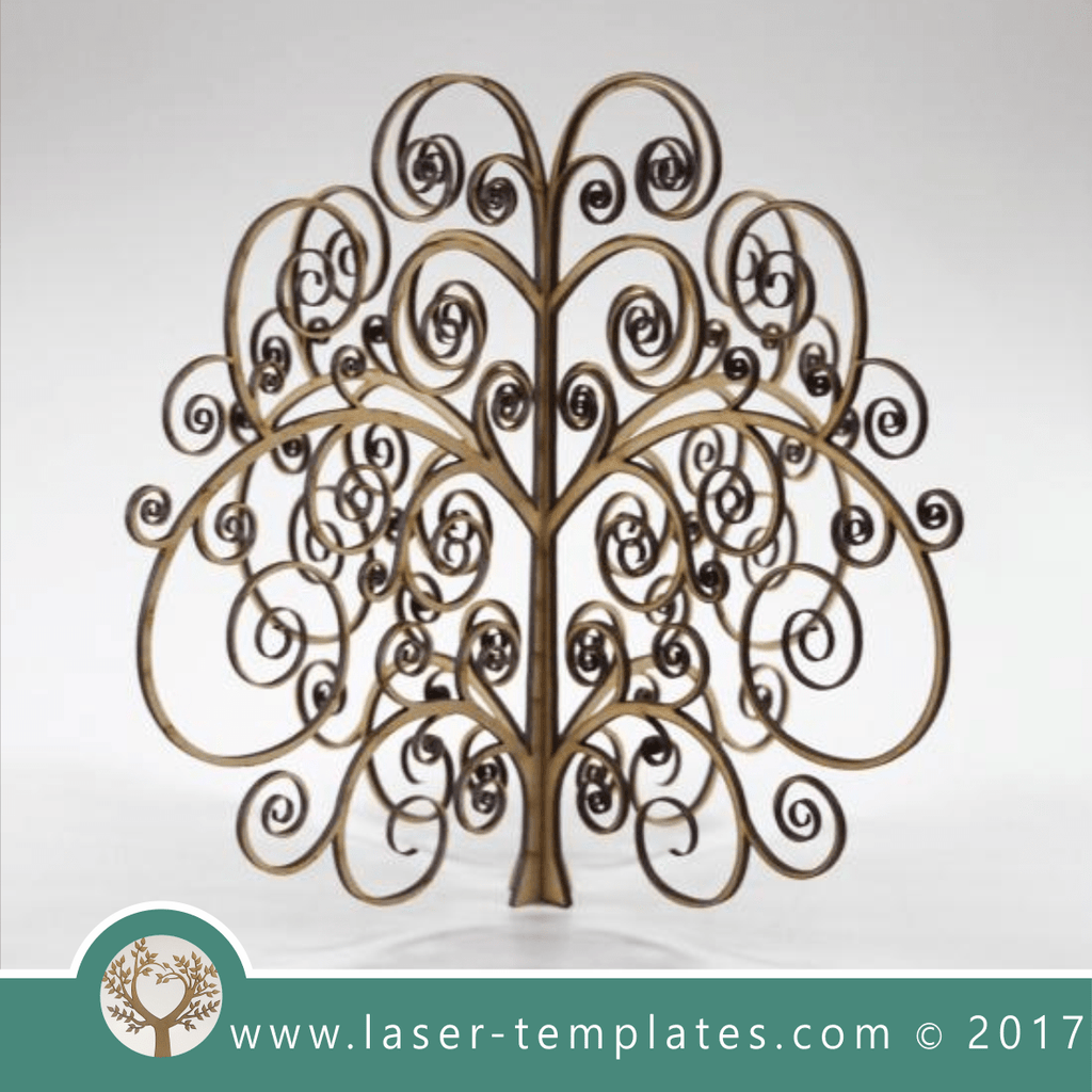 Laser cut tree template. Online 3d vector design download free patterns ...