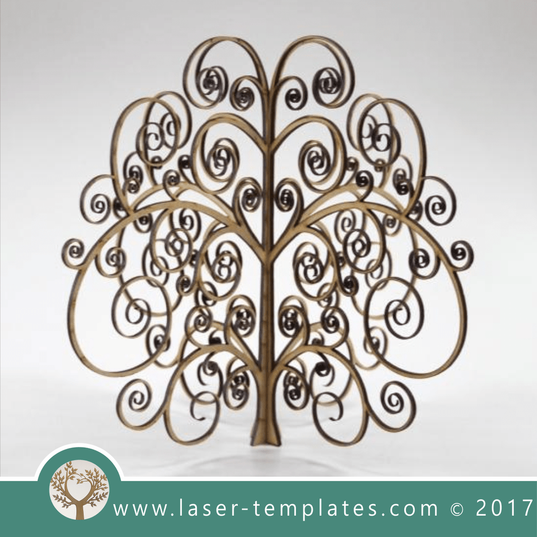 Laser cut tree template. Online 3d vector design download free patterns ...