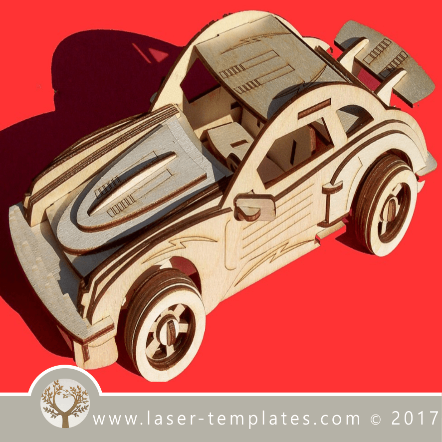 Sports Car – Laser Ready Templates