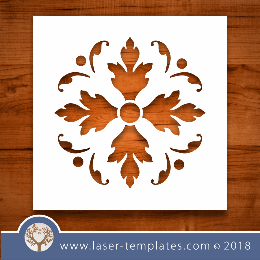 Laser Cut Spring Flower stencil Template. Shop designs online – Laser ...