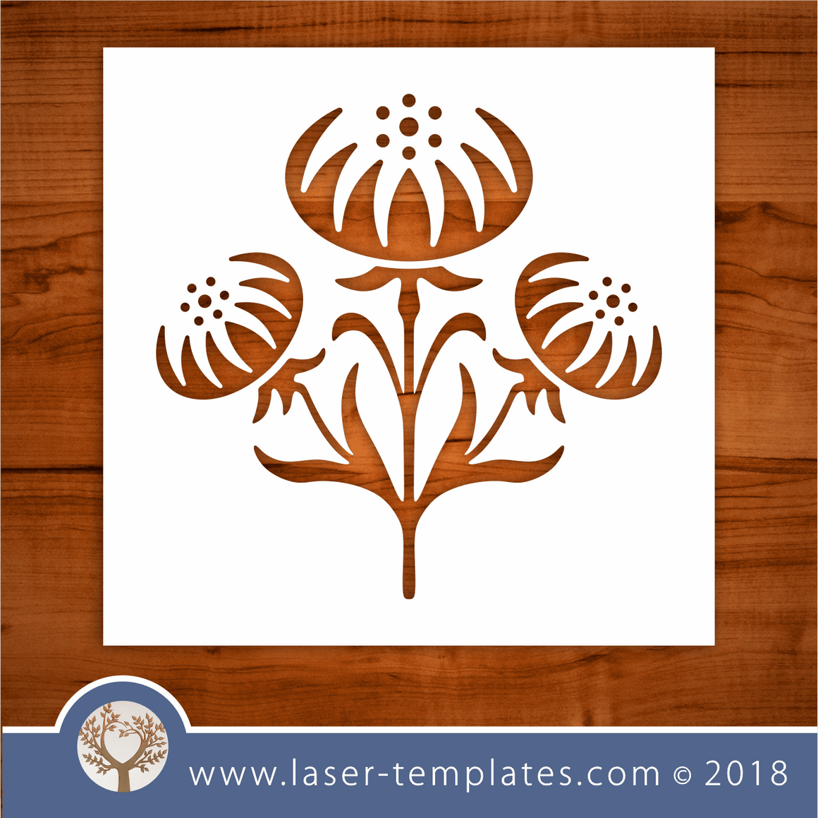 Laser Cut Spring Flower stencil Template. Shop designs online – Laser ...