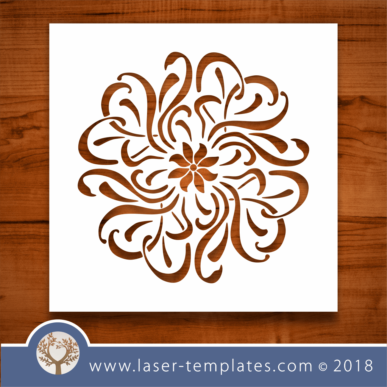 aser Cut Spring Flower stencil Template. Shop designs online – Laser ...