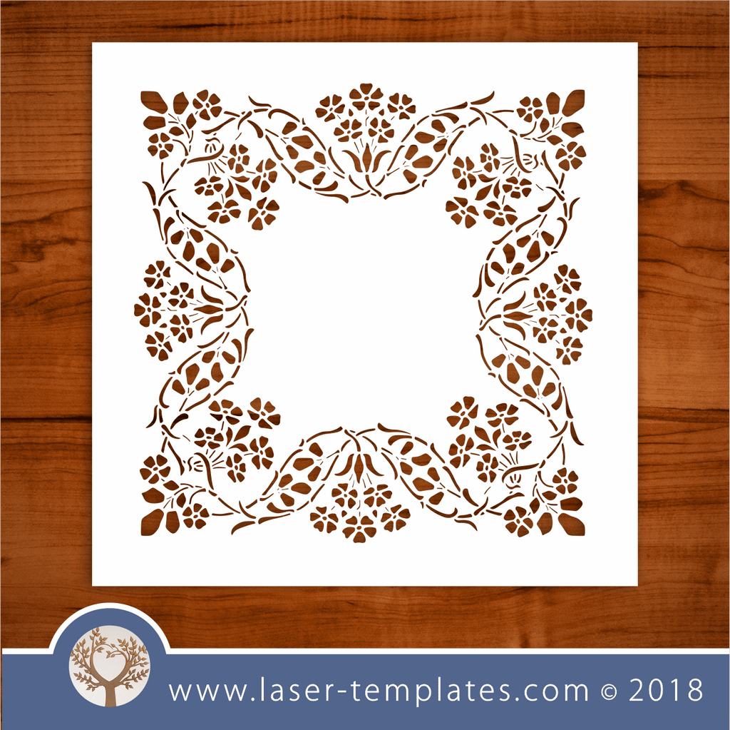 Laser Cut Spring Flower stencil Template. Shop designs online – Laser ...