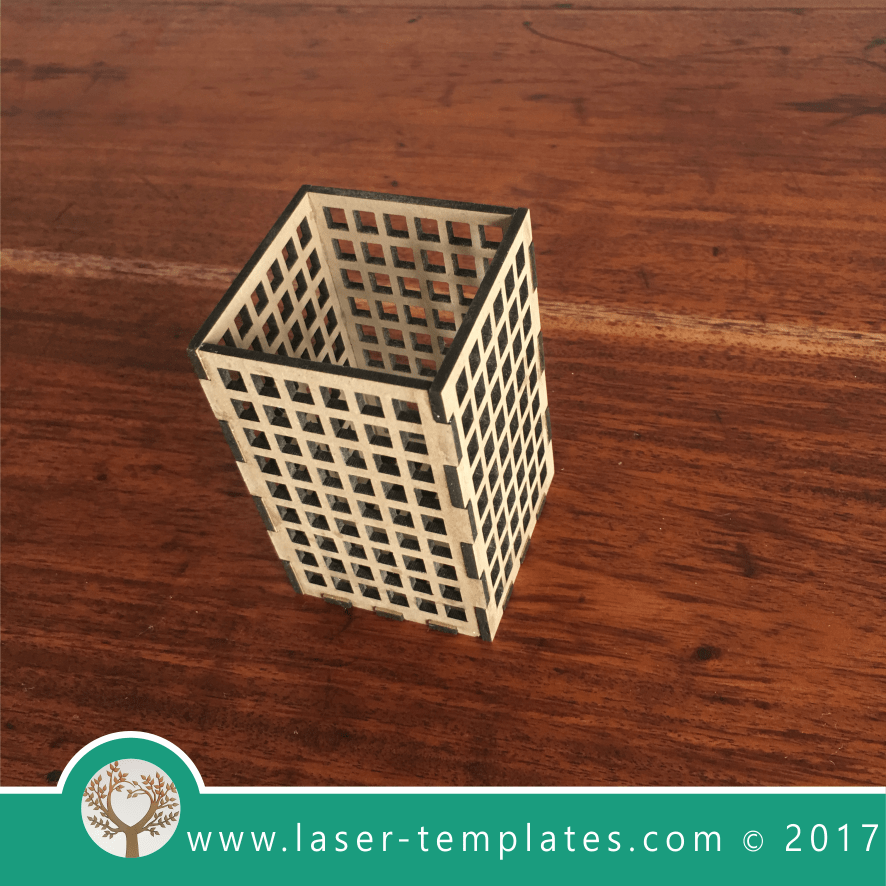 Square Laser Cut Candle Box, Download Vector Designs. – Laser Ready ...