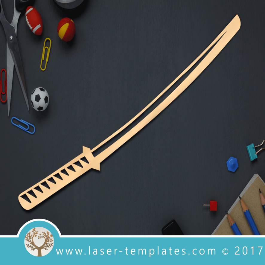 Laser Cut Sword Template, Download Laser Ready Vector Designs Online ...