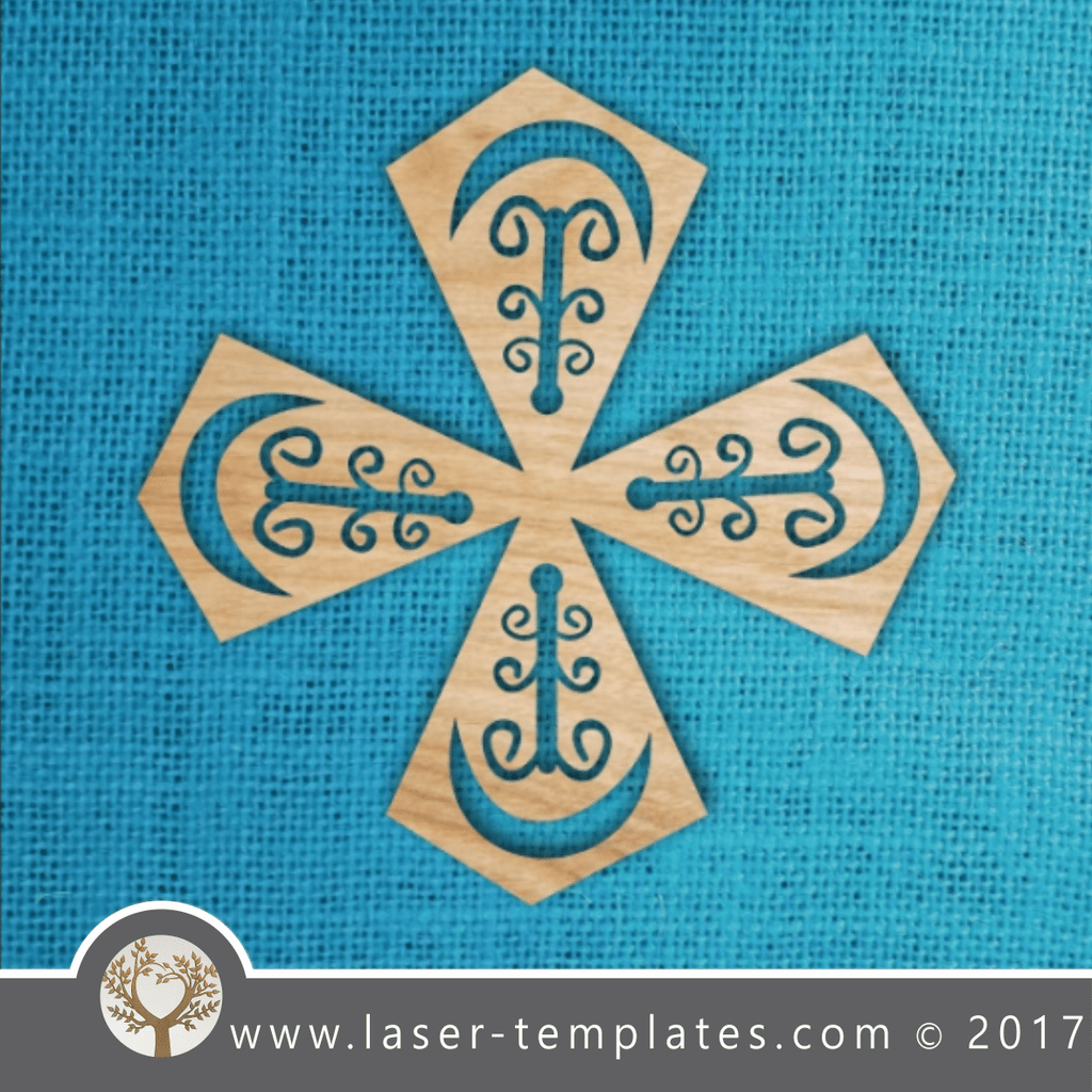 Laser cut cross template, pattern, design. Free vector designs every ...