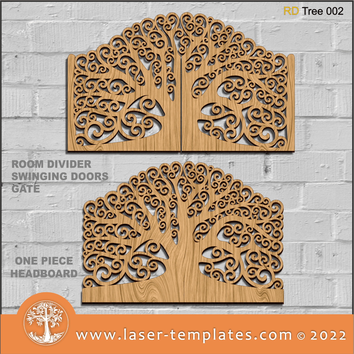 Laser cut Tree Template collection. Download Vector designs. – Laser ...