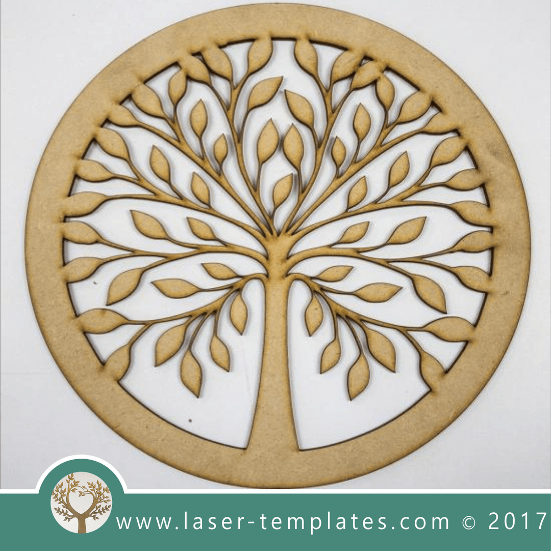 Laser cut tree template. Online vector design download free patterns ...