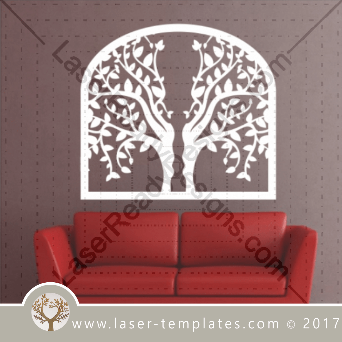 Laser cut tree template. Online vector design download free patterns ...