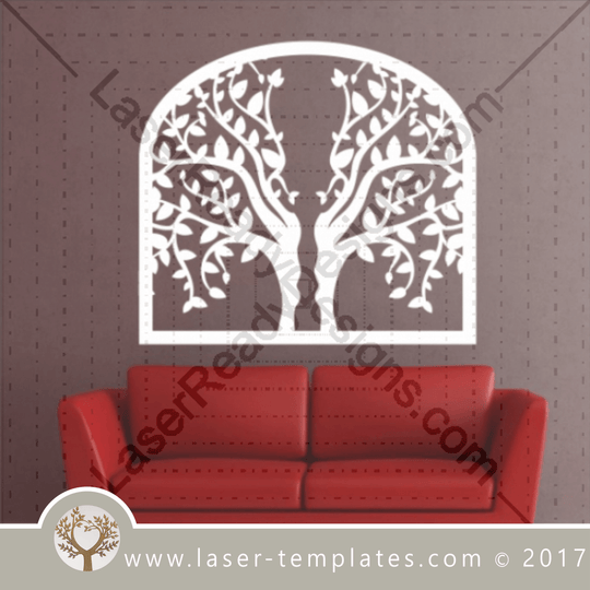 Laser cut tree template. Online vector design download free patterns ...