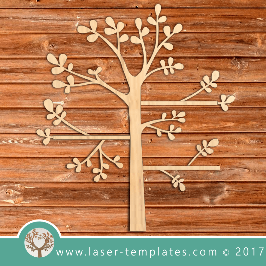 Laser Cut Tree With Storage Space Template, Download Vector Files ...