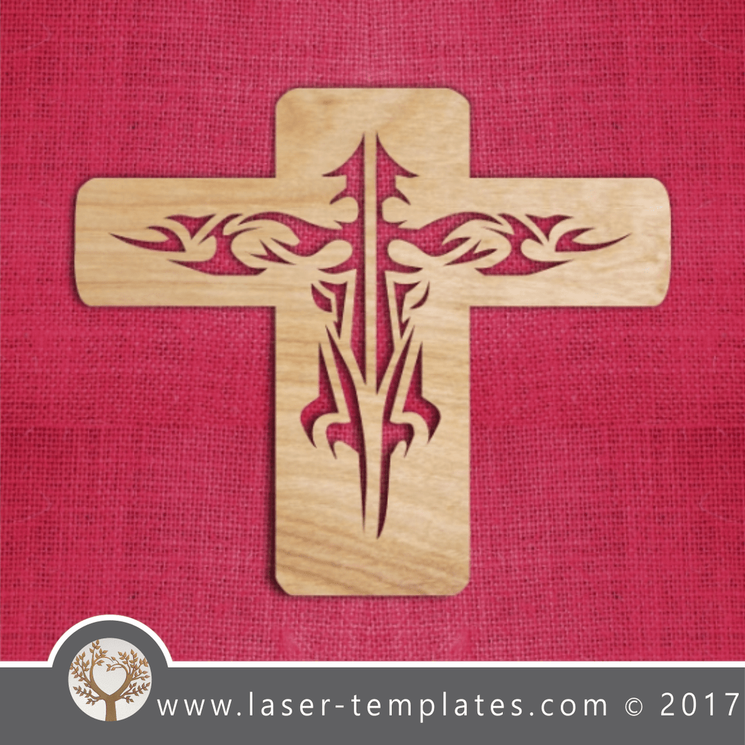 Laser cut cross template, pattern, design. Free vector designs every ...