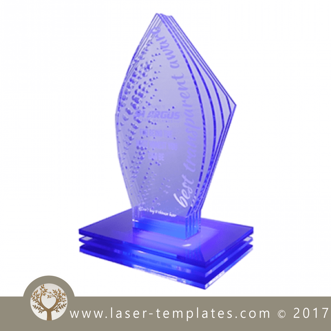 Trophy Template, laser cut Vector online store. Free designs every day ...