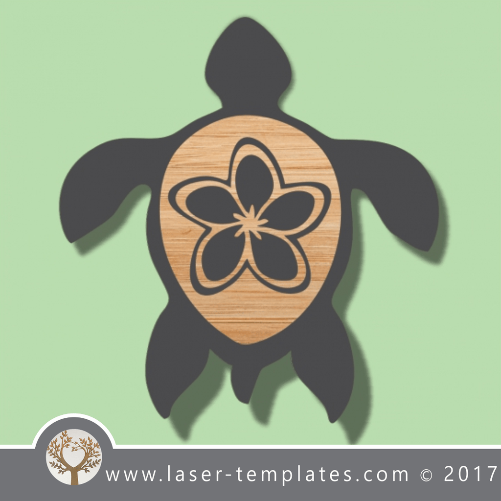 Turtle template, online laser cut design store. Download Vector ...