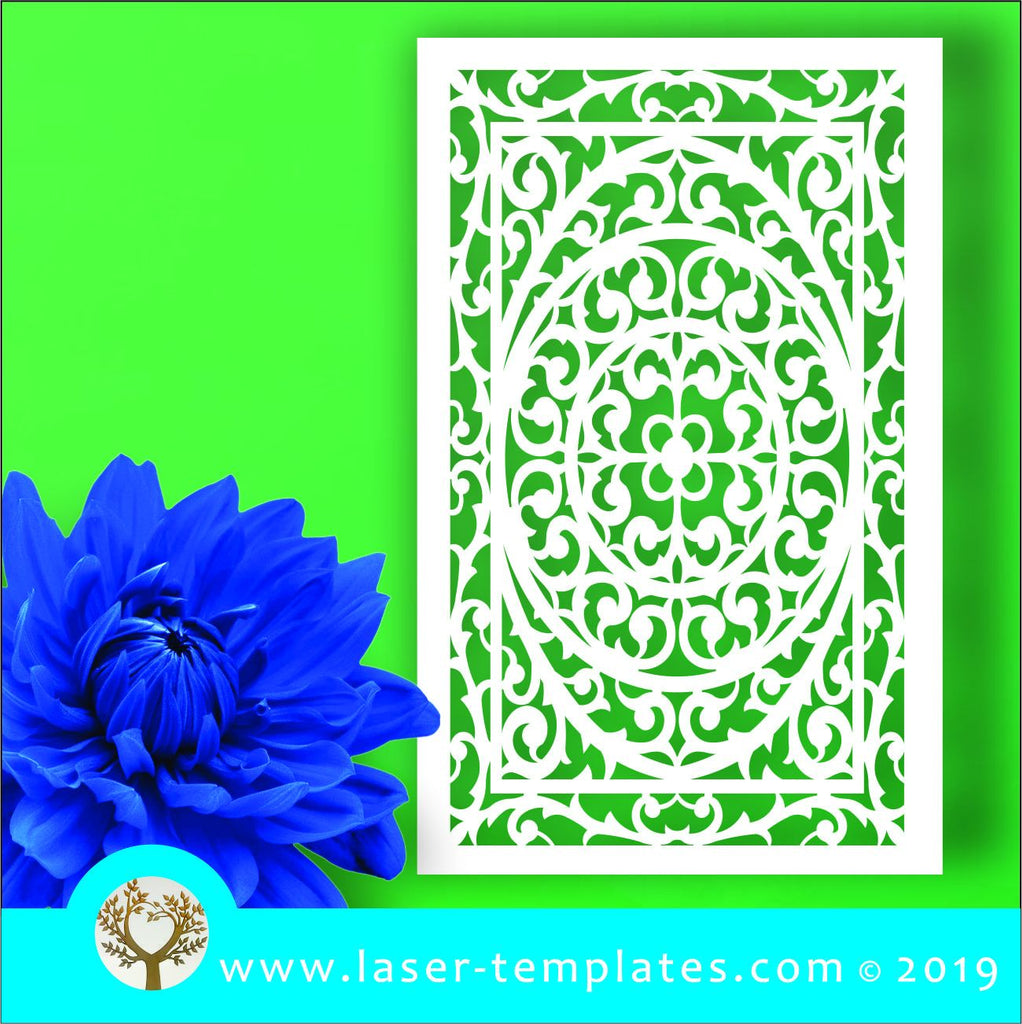 Laser cut template for Vine Pattern – Laser Ready Templates