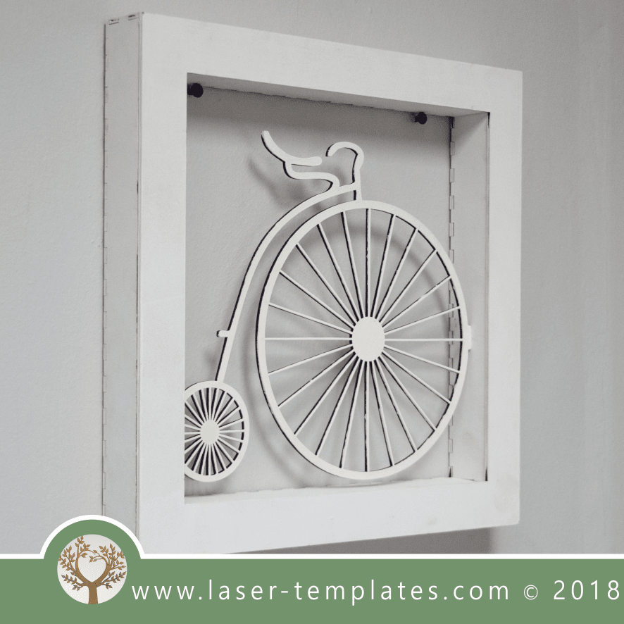 Vintage Bicycle Frame Download. Laser Cut Template Online Store ...