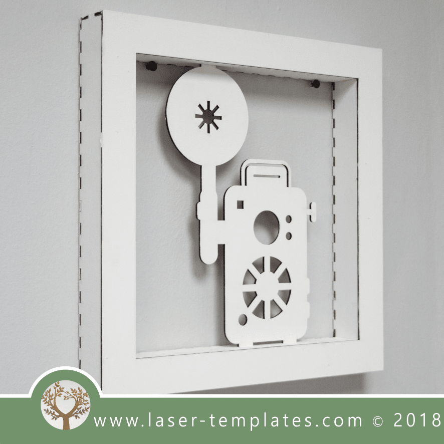 Vintage Camera Frame Download. Laser Cut Template Online Store. – Laser ...