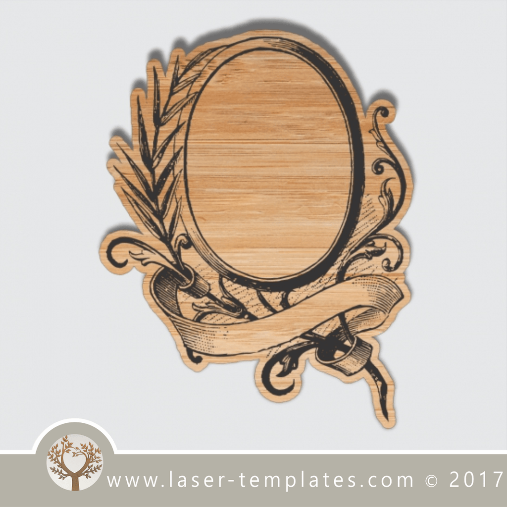 Vintage frame drawing template, online laser template, design, pattern ...