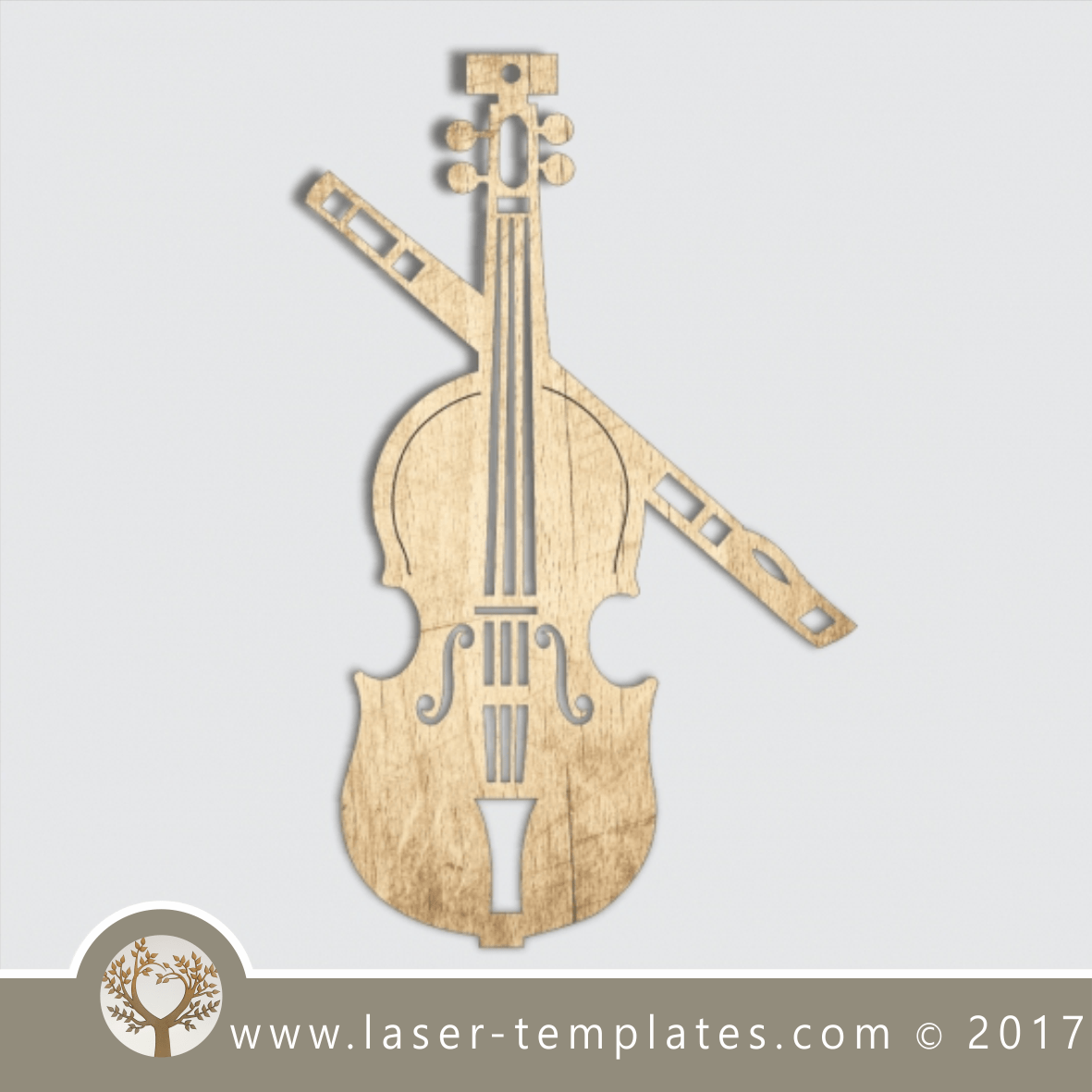 Violin musical template,online vector design store for laser cut ...