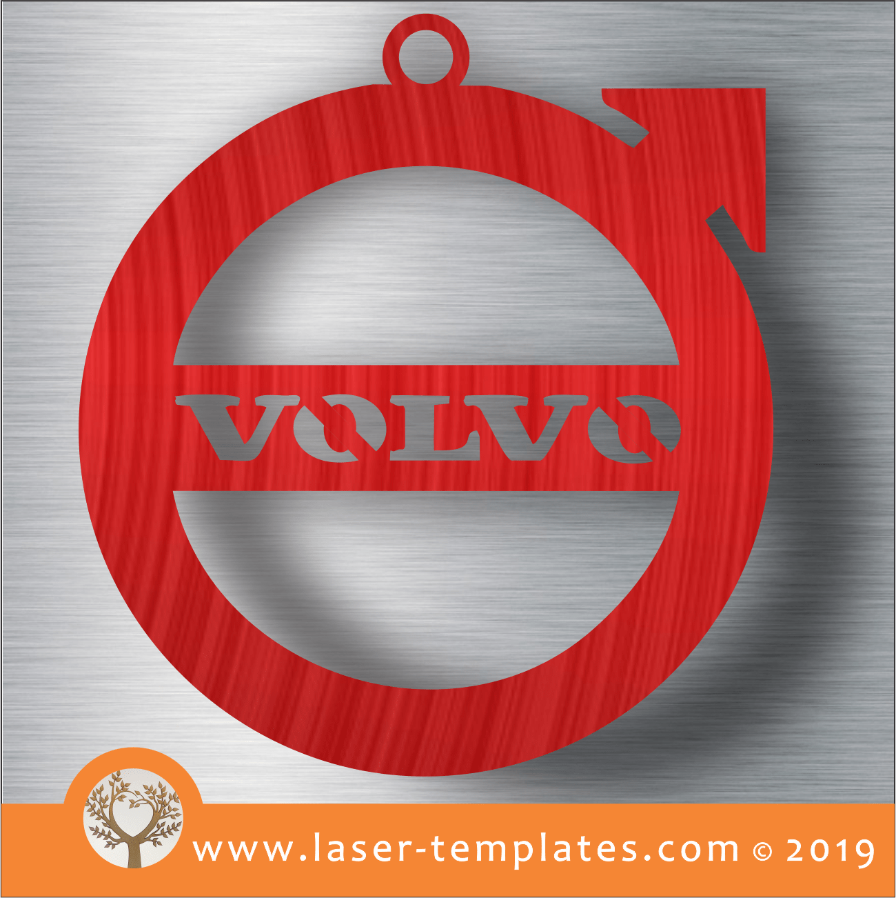 Laser cut template for Volvo Key Ring – Laser Ready Templates