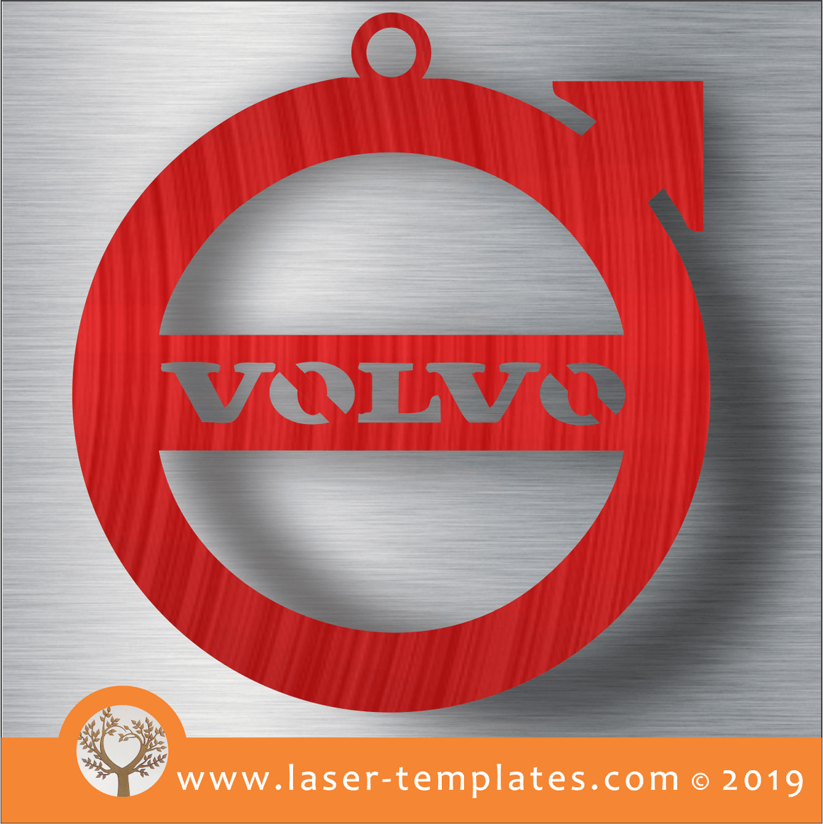 Laser cut template for Volvo Key Ring – Laser Ready Templates