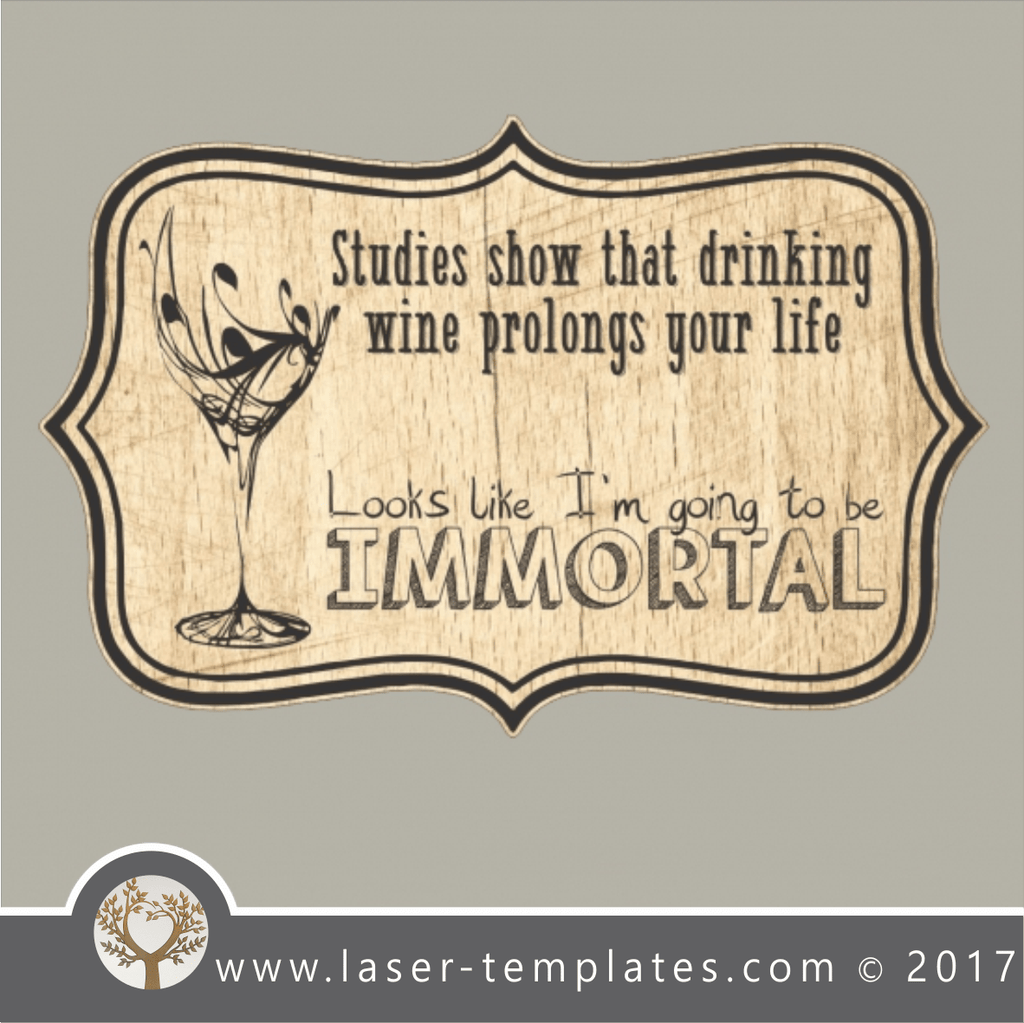 Wine bar funny sign template, online vector design store, laser cut and ...