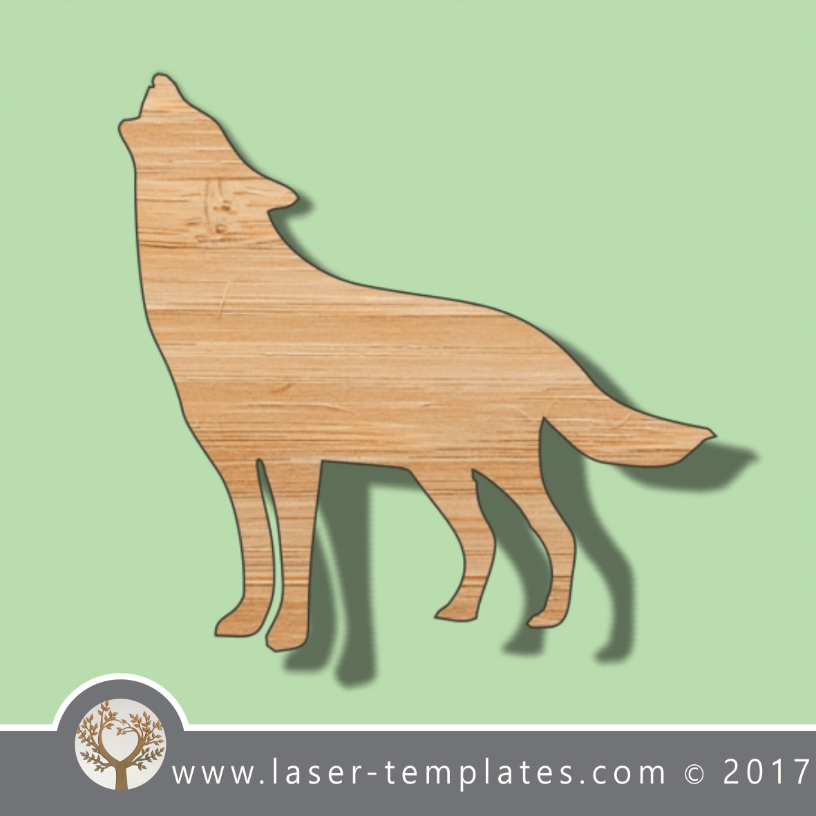 Wolf template, online laser cut design store. Download Vector patterns ...