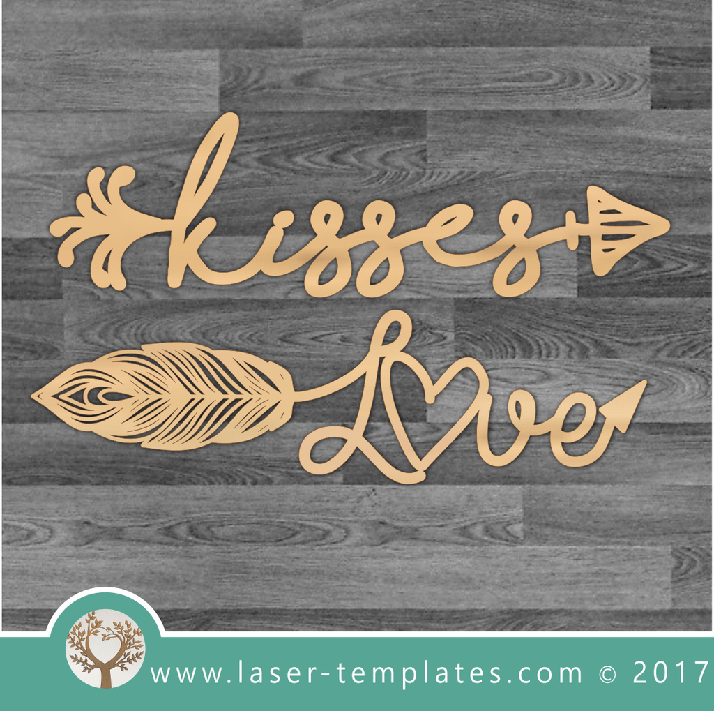 Laser cut word-arrow templates. Online pattern store. Free vector ...