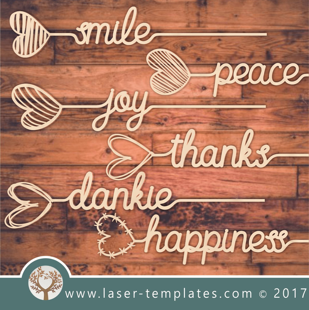 Laser Cut Word - Heart Templates. Download Designs. Free Patterns ...