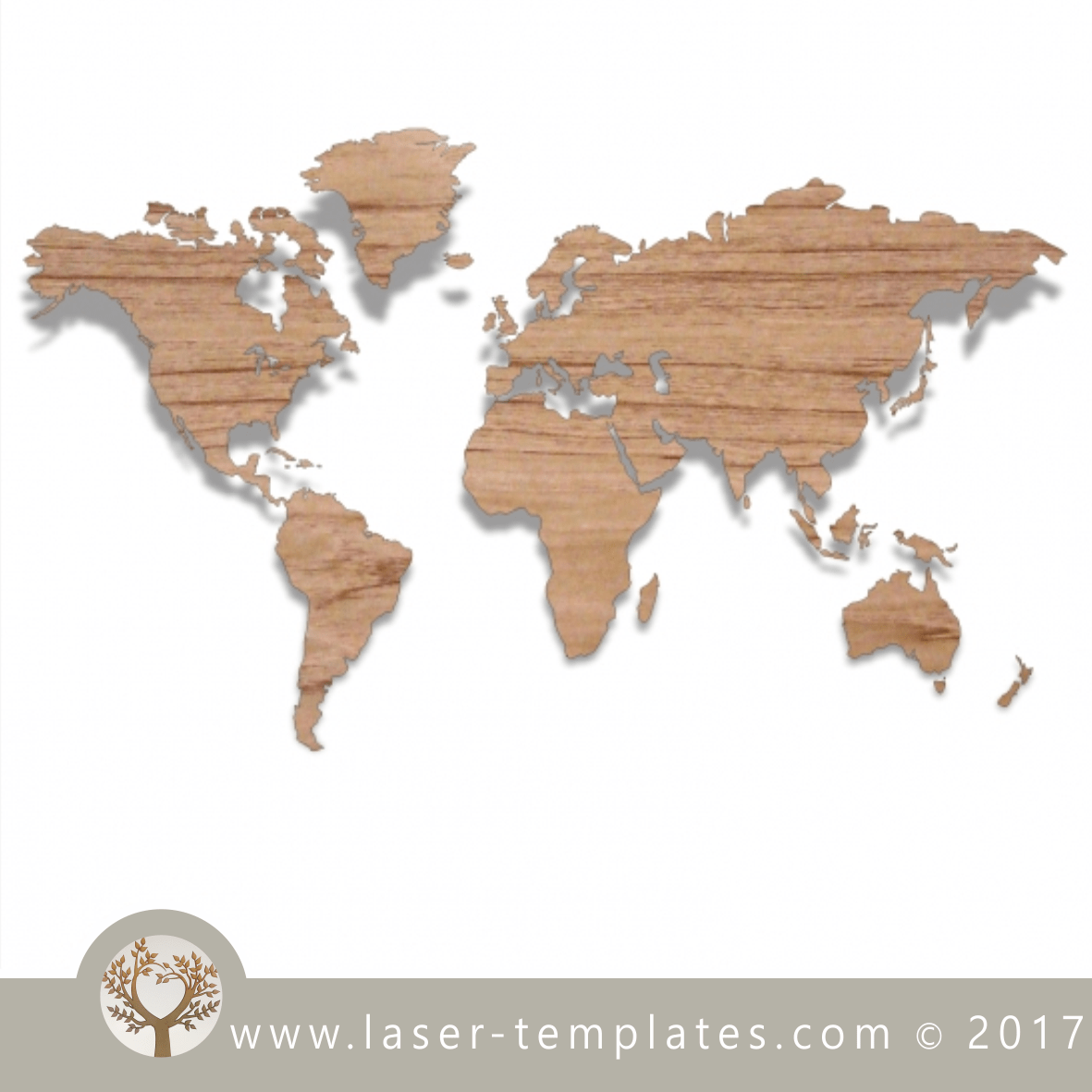 world map template download laser cut design. – Laser Ready Templates