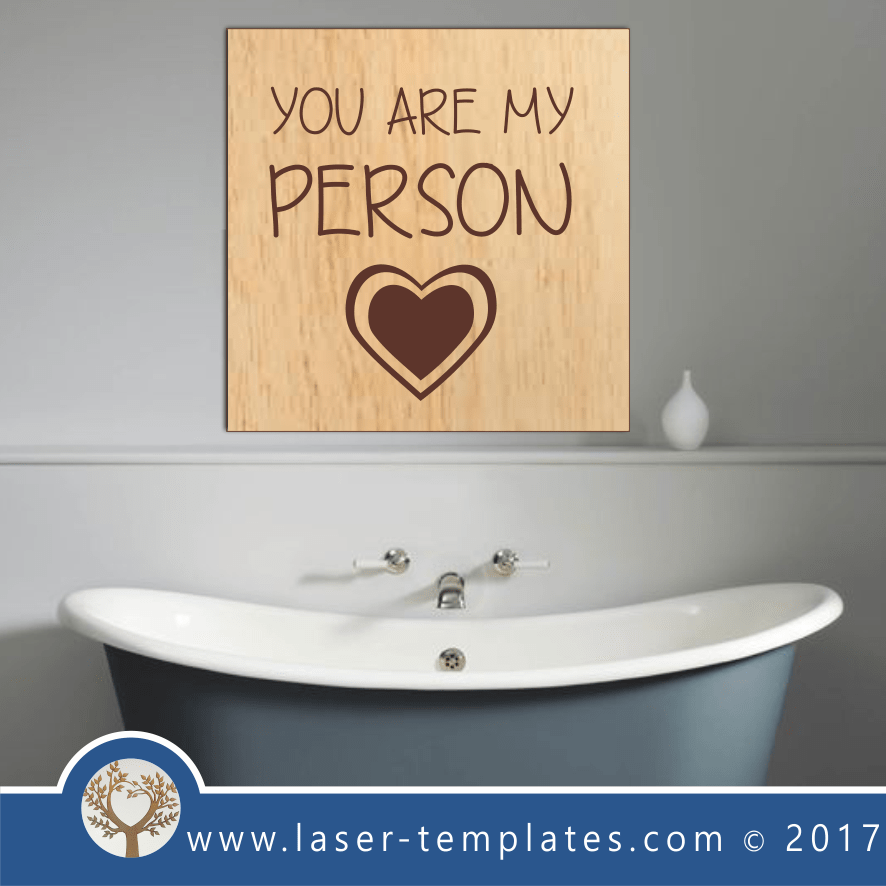 Laser Cut My Person Wall Art Template, Download Vector Designs Online ...